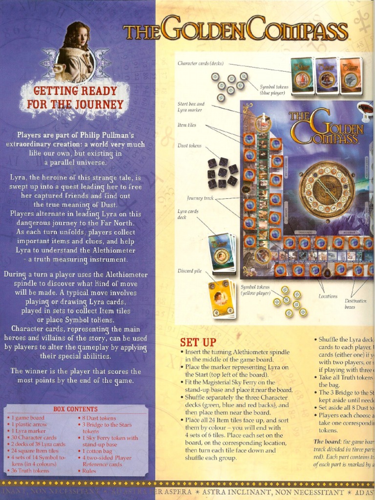 The Golden Compass Board Games Instructions | PDF