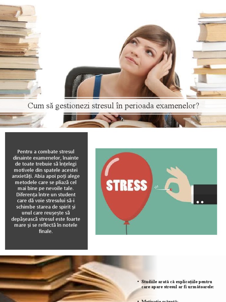 Cum Să Gestionezi Stresul În Perioada-Proiect DPPD | PDF