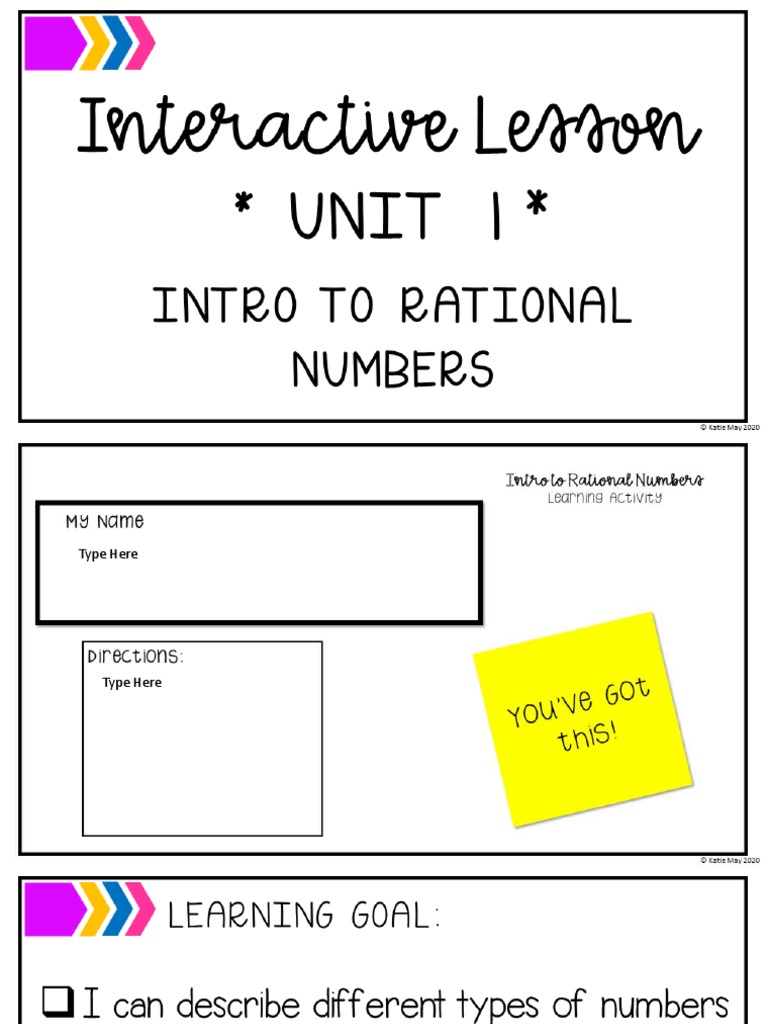 Intro To Rational Numbers | PDF