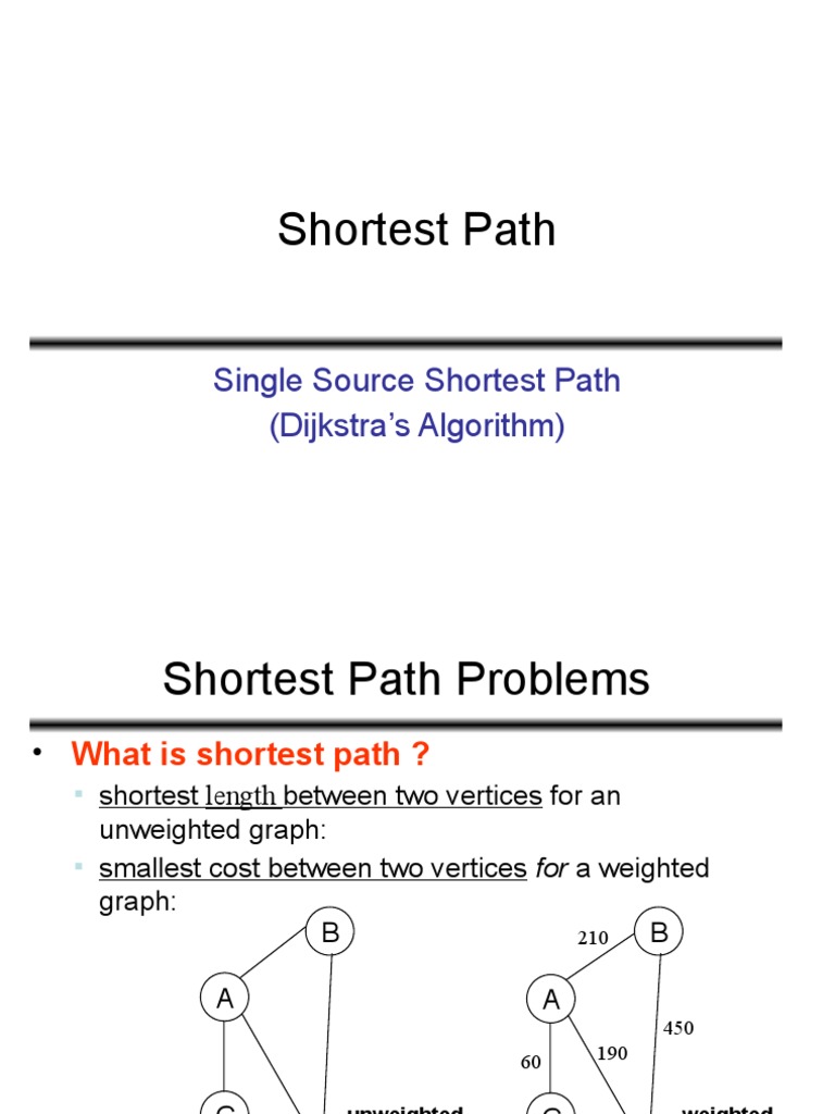 Shortest Path Dijkstra 1 | PDF | Applied Mathematics | Theoretical ...