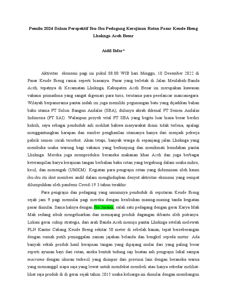 TULISAN AIDIL DES Edited | PDF