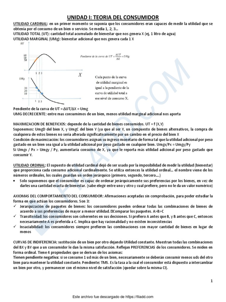 MICRO Unidad 1 A 5 | Descargar gratis PDF | Elasticidad (economía ...