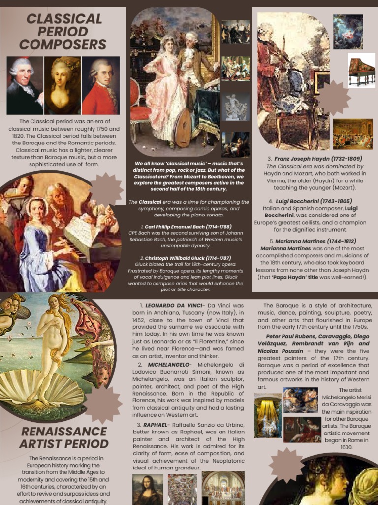 Brown Cream Modern Museum Art Brochure | PDF | Classical Period (Music ...