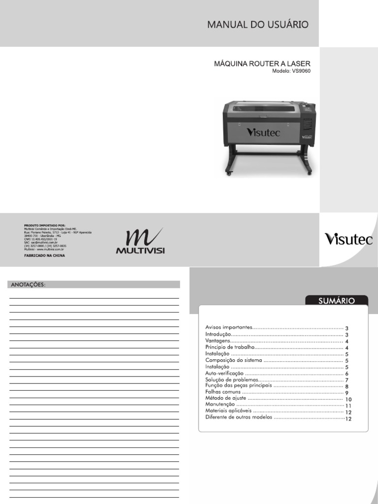 Manual Router VS9060 | PDF