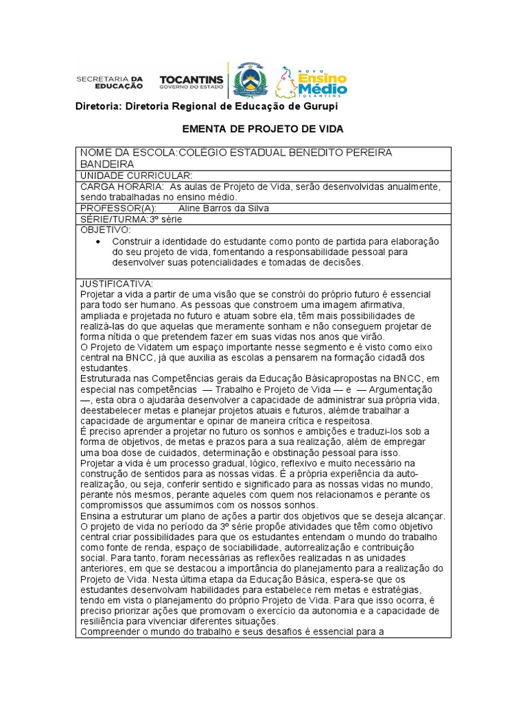 3 Série Ementa | PDF