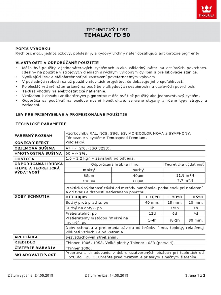 TL SK Temalac FD 50 2019 | PDF