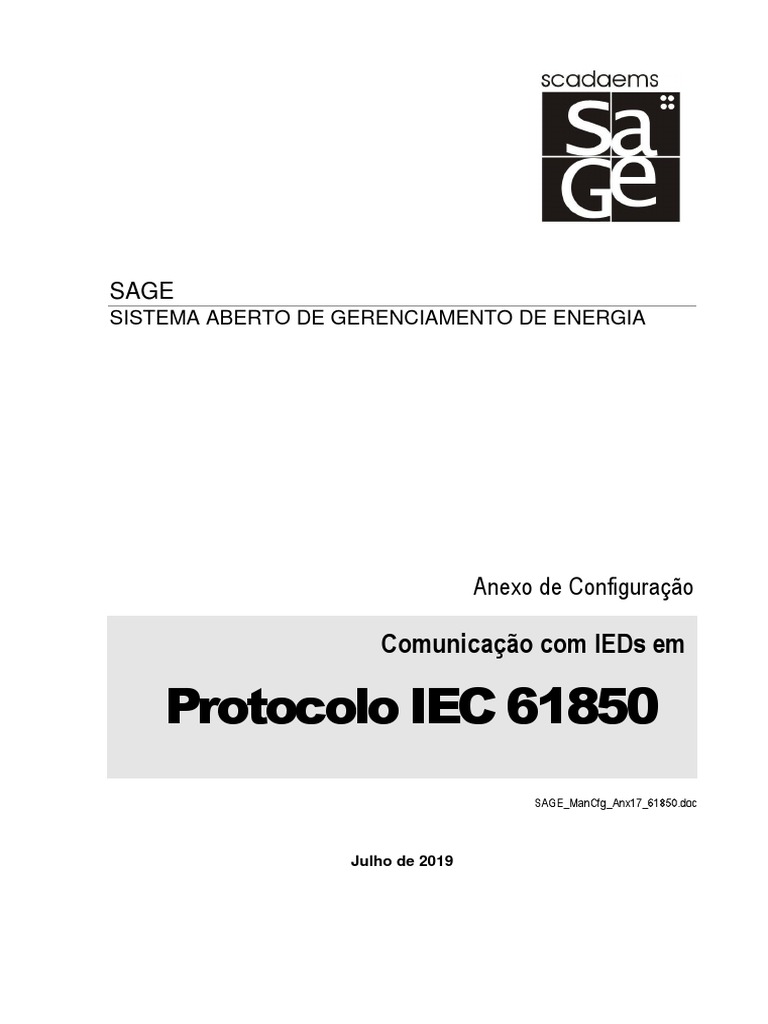 Configuração SAGE para IEC 61850 | PDF | Modelo OSI | Informação