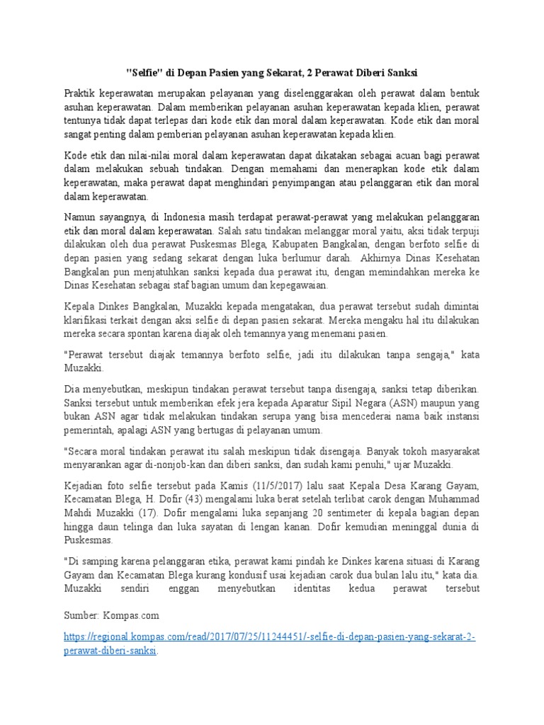 Contoh Kasus Moral | PDF