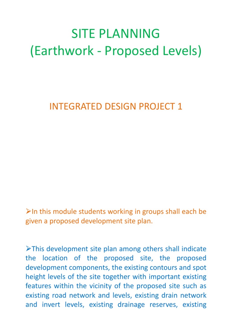 Site Planning | PDF