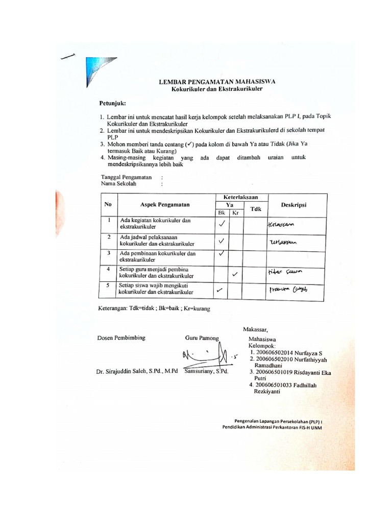 Kokurikuler Dan Ekstrakurikuler Pdf