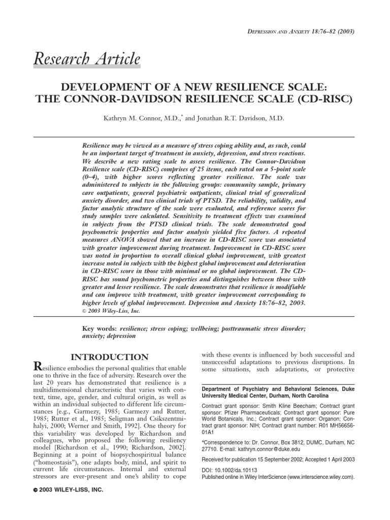 Jurnal Aspek Skala Resiliensi | Download Free PDF | Psychological Resilience | Psychology