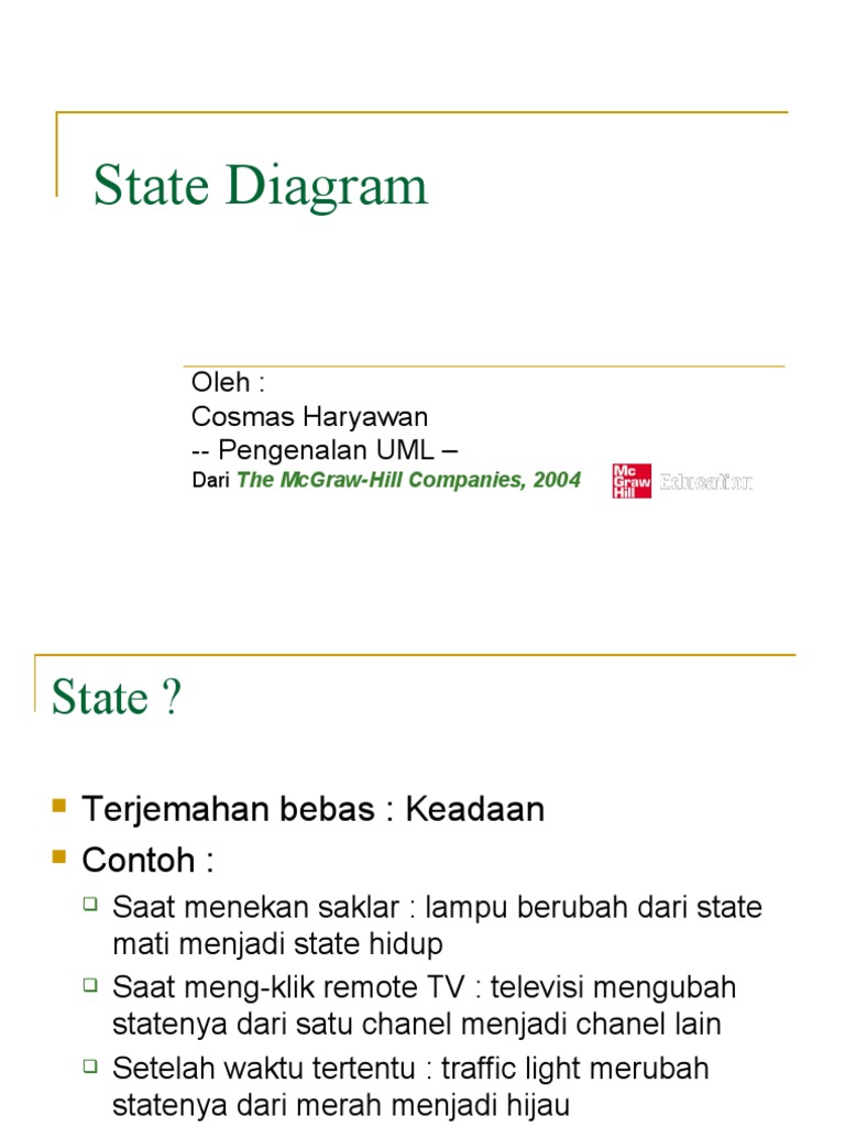 Pengantar dan Contoh State Diagram | PDF