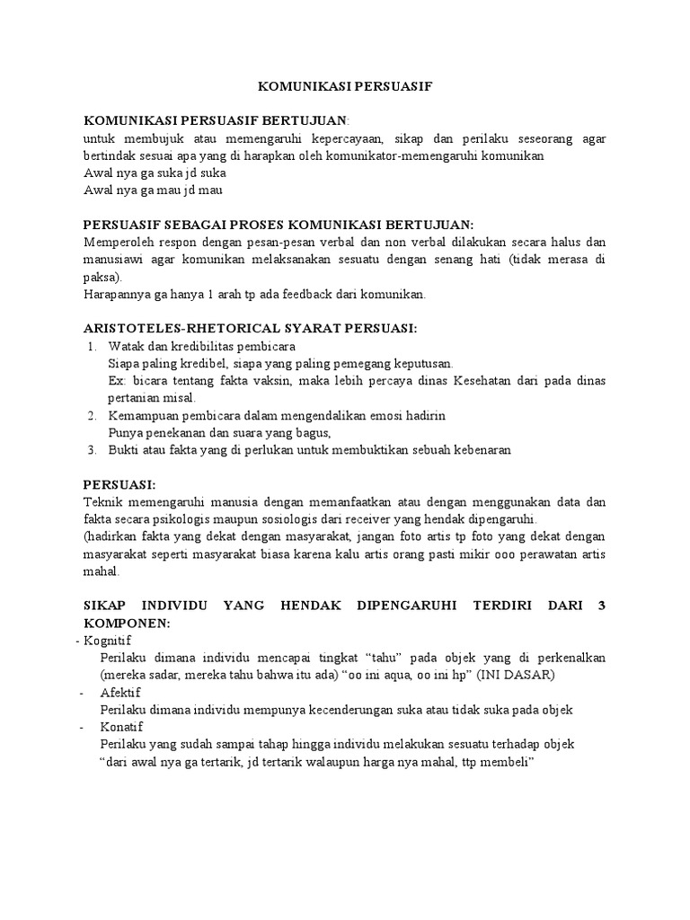 Komunikasi Persuasif | PDF