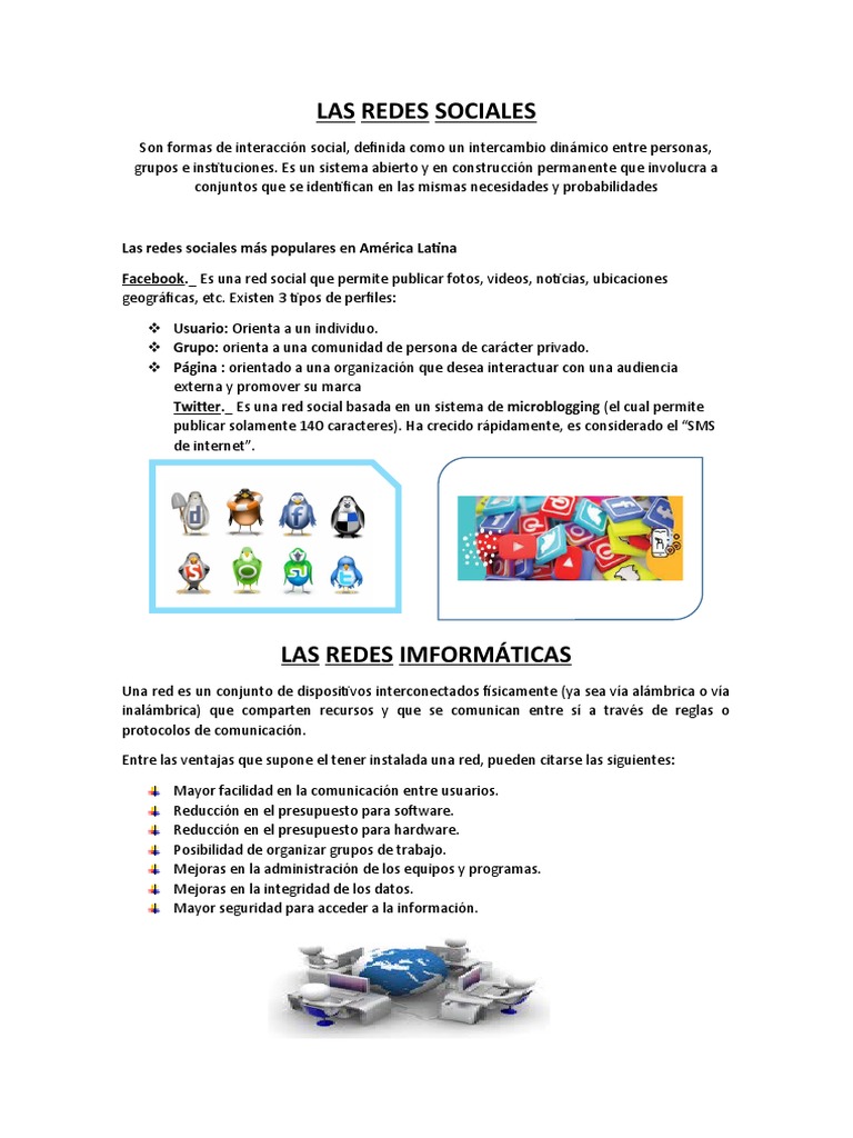 Redes Sociales y su Impacto en la Comunicación | PDF | Red de ...
