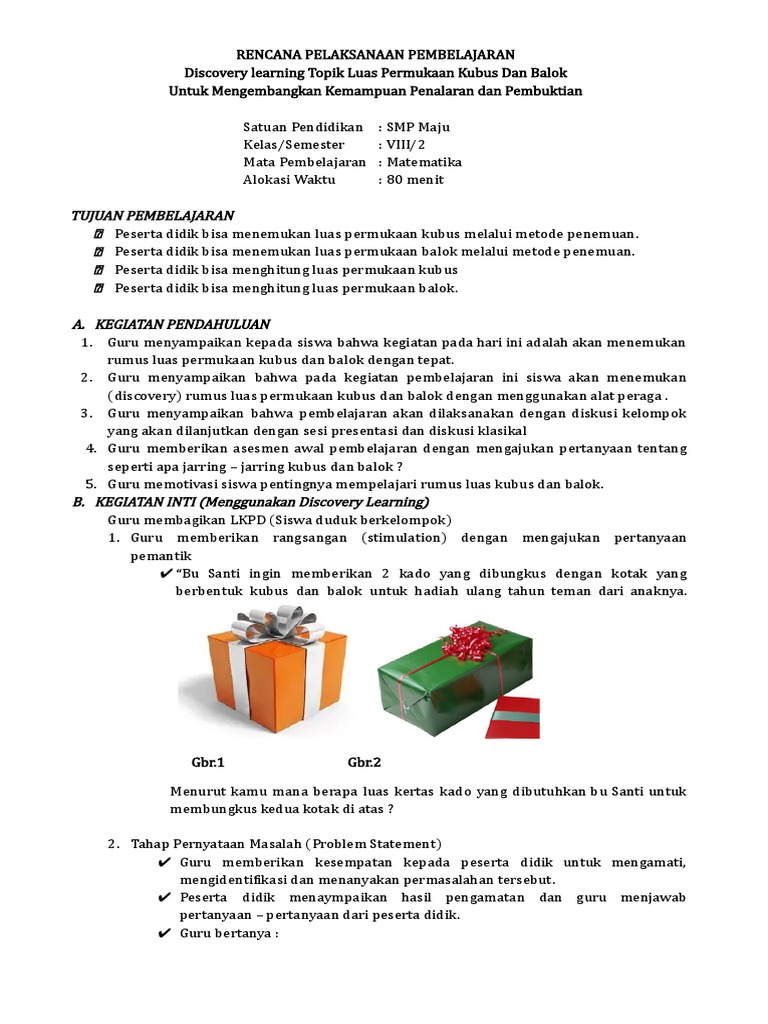 RPP Discovery Learning | PDF