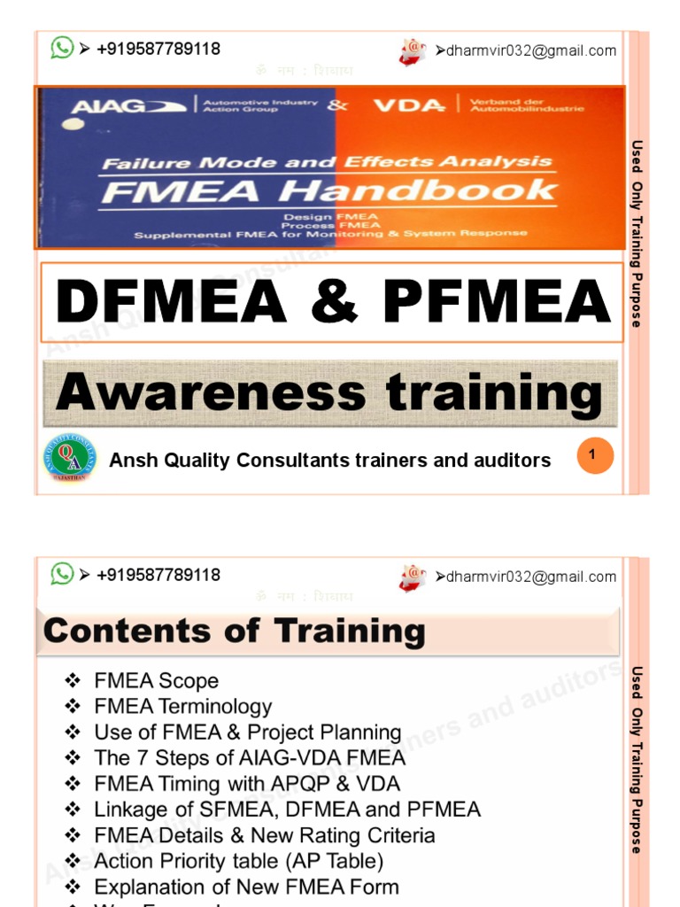 FMEA Training and Consultancy Overview | PDF | Regulatory Compliance ...