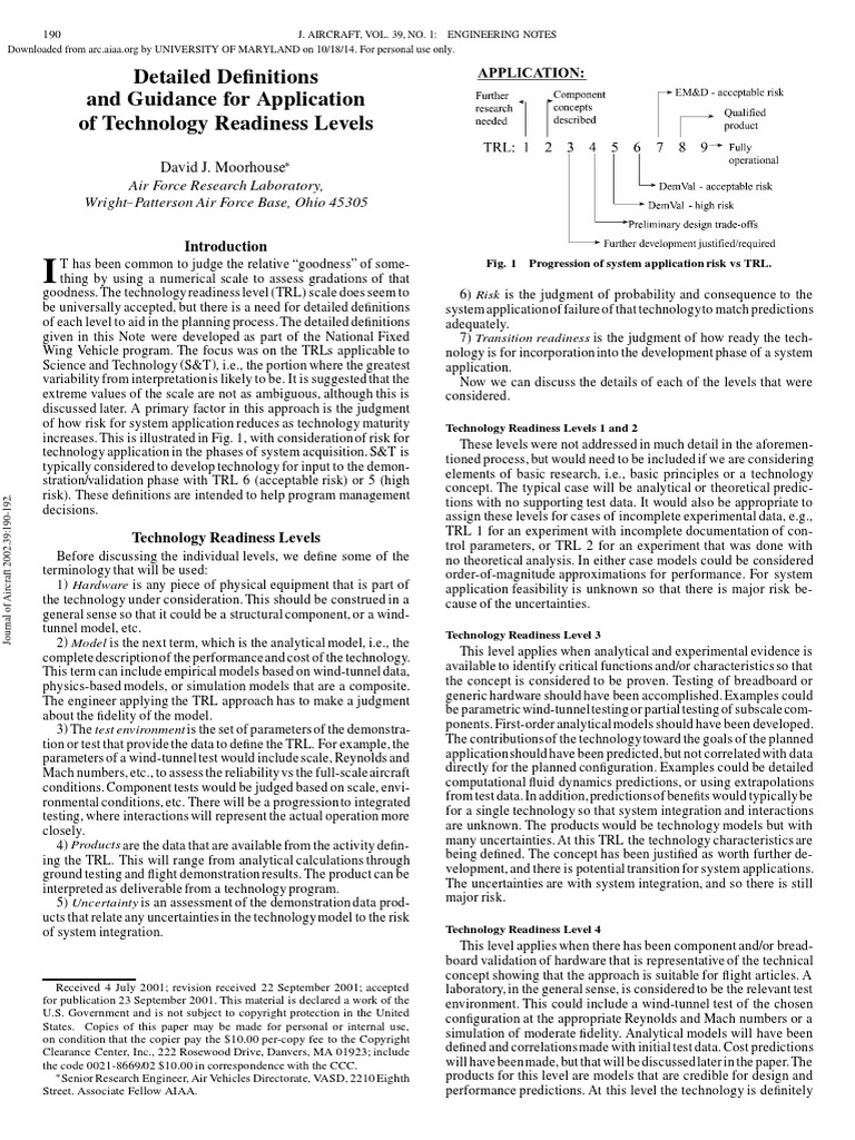 Detailed de - Nitions and Guidance For Application of Technology ...