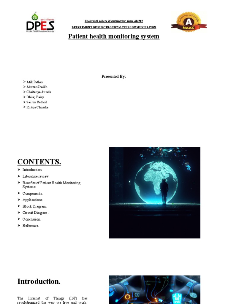 Iot Based Health Monitoring System Pdf Monitoring Medicine