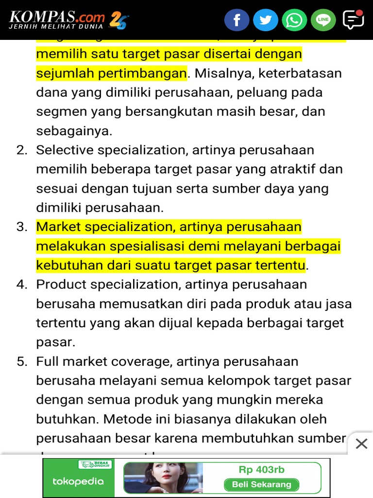 Targeting Definisi Dan Kriteria Pemilihan Target Pasar | PDF
