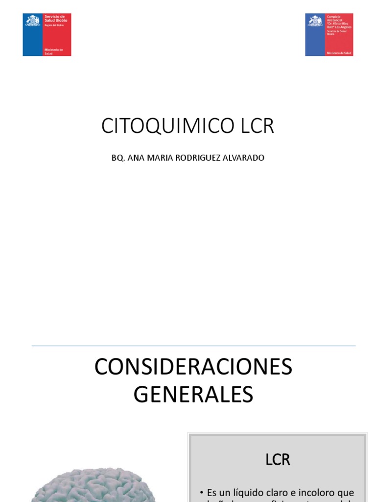 Citoquimico LCR | PDF | Fluido cerebroespinal | Meningitis