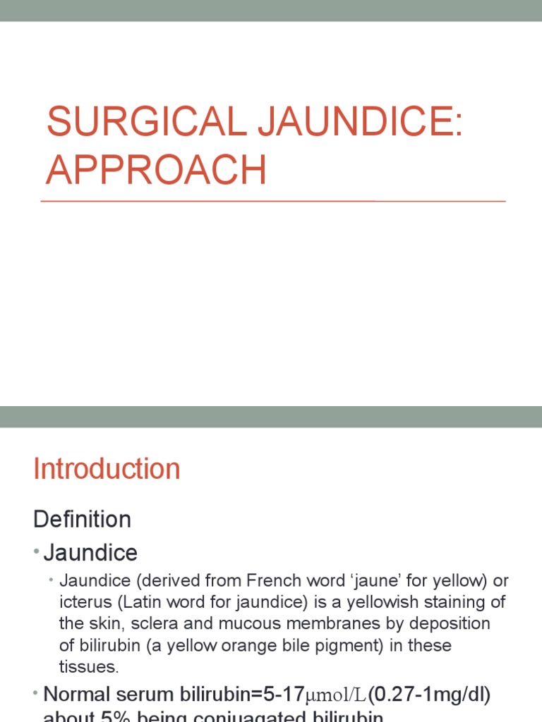 Surgical Jaundice | PDF | Liver | Digestive System