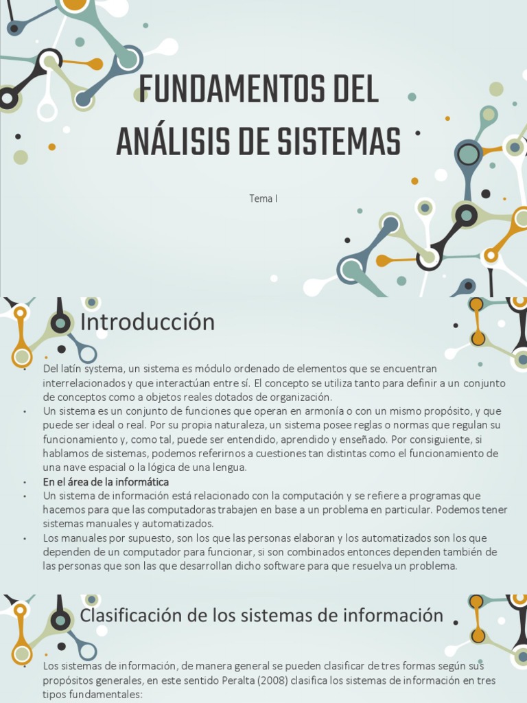 Tema 1 - Fundamentos Del Análisis de Sistemas | PDF | Software | Ingeniería de software