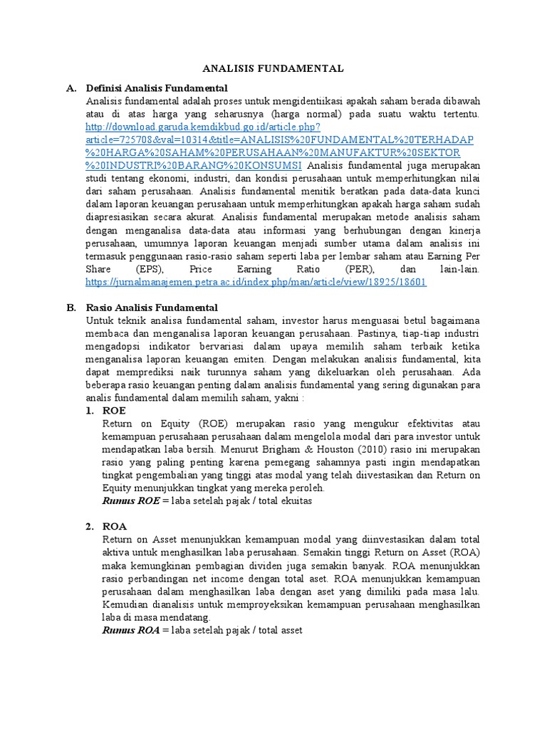 Analisis Fundamental Pasmod | PDF
