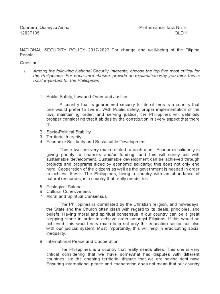 FOUNDIP Performance Task No.5 Cuartero Quiaryza Ainhar-1 | PDF ... FOUNDIP Performance Task No.5 Cuartero Quiaryza Ainhar-1 | PDF ...