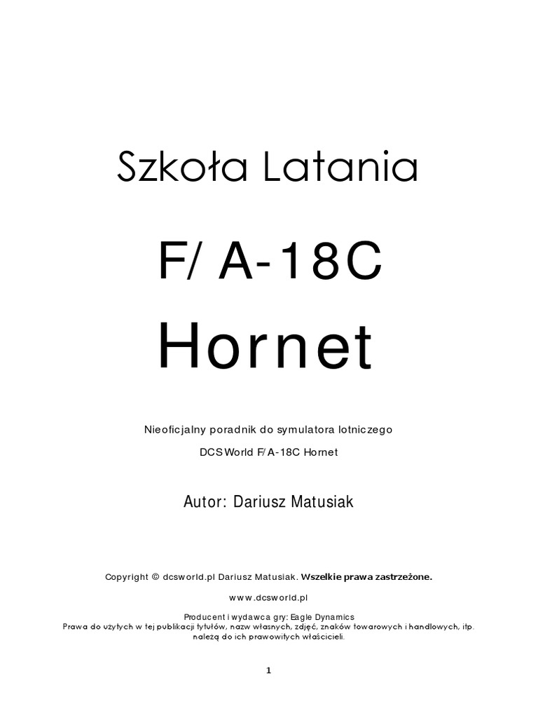 Hornet Poradnik PDF | PDF