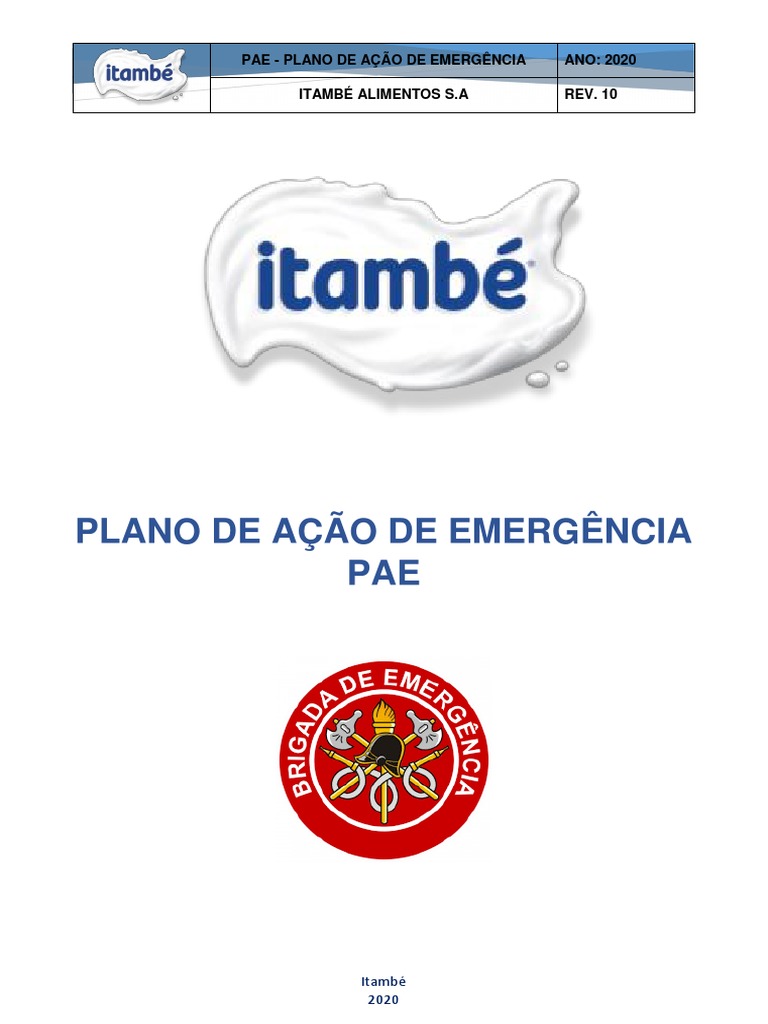 Pae - Plano de Ação de Emergência Pae - Rev.10 - 2020 - 16.07.2021 ...