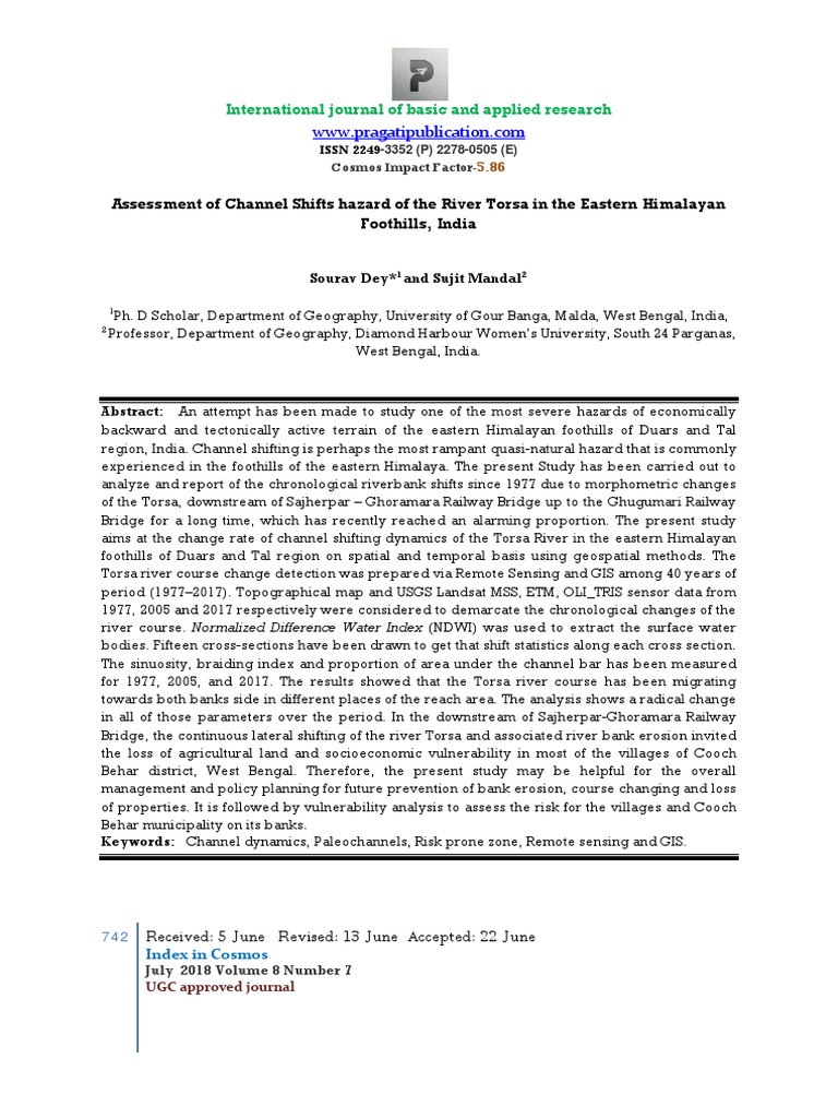 Dey et al. - 2018 - Assessment of Channel Shifts hazard of the River ...