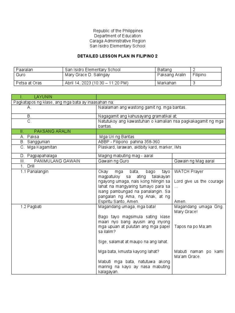 Updated grade-2-FILIPINO | PDF