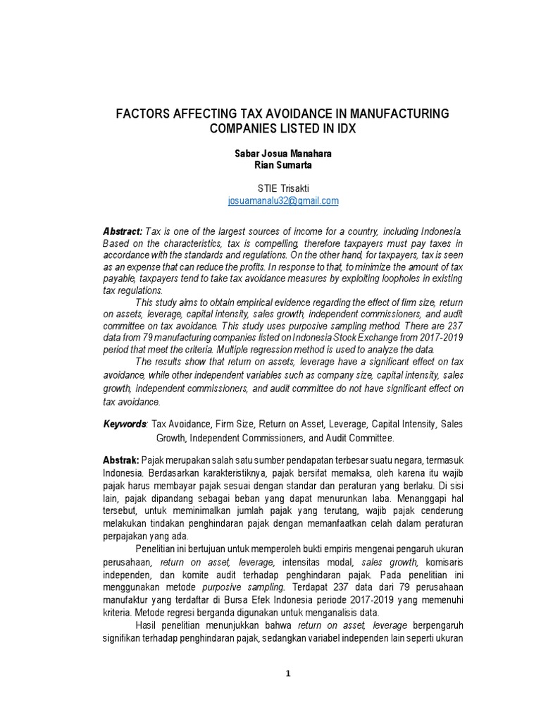 Indikator Current ETR | PDF | Taxes | Economies