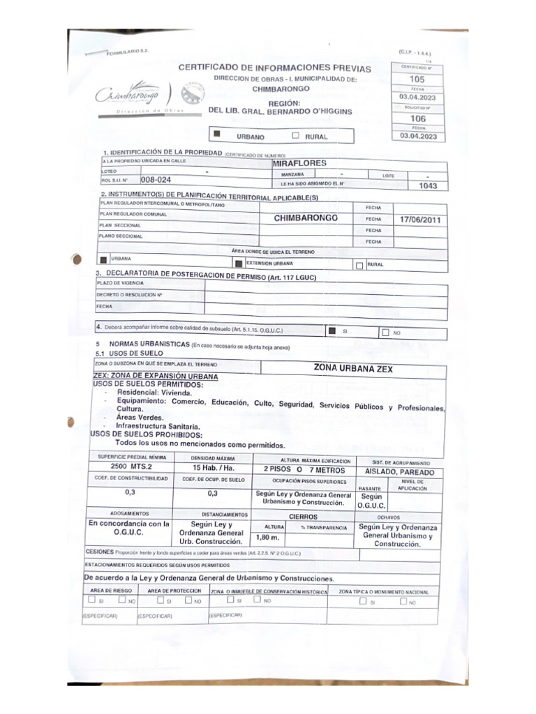 Formulario 5.2. | PDF