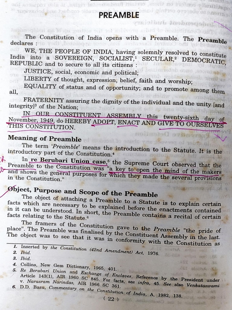 Constitution - Preamble | PDF