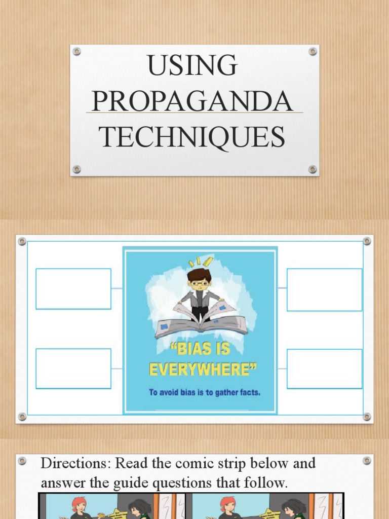 Propaganda Techniques g8 | PDF | Propaganda | Communication