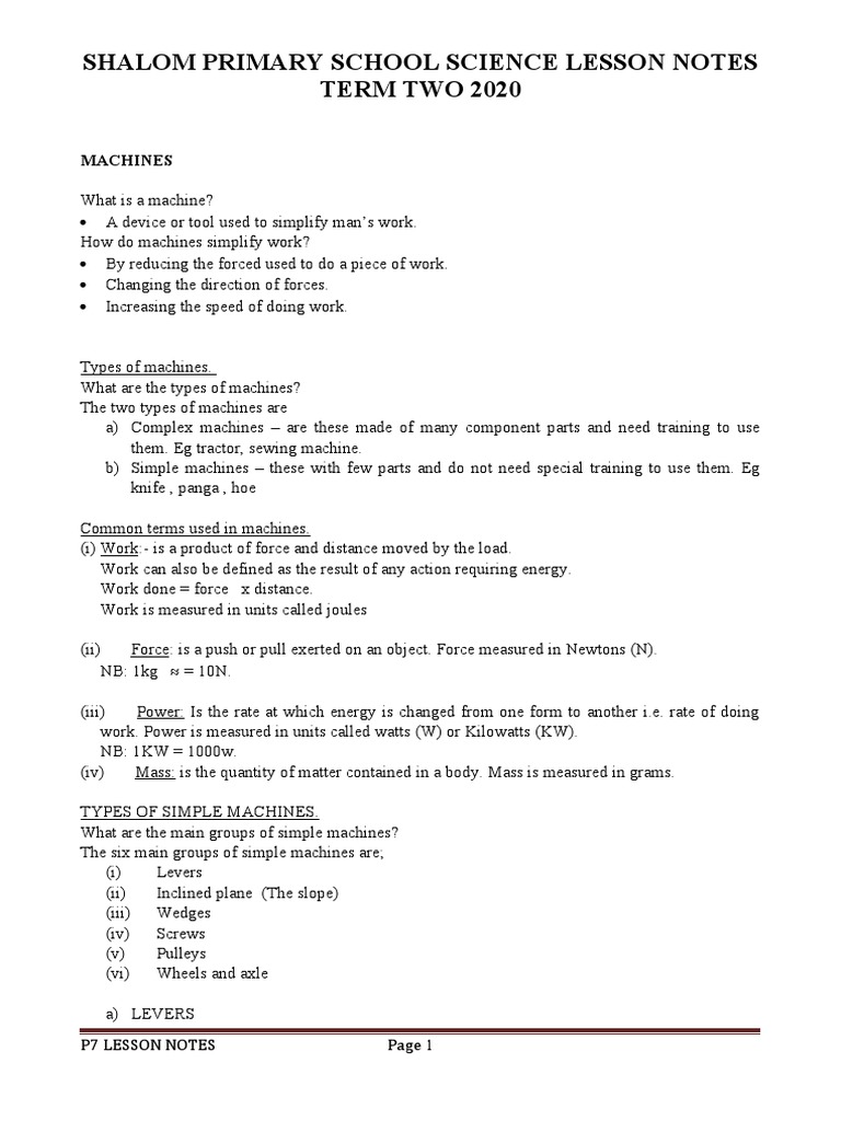 Term 2 P7 Science Work | PDF | Kidney | Lever