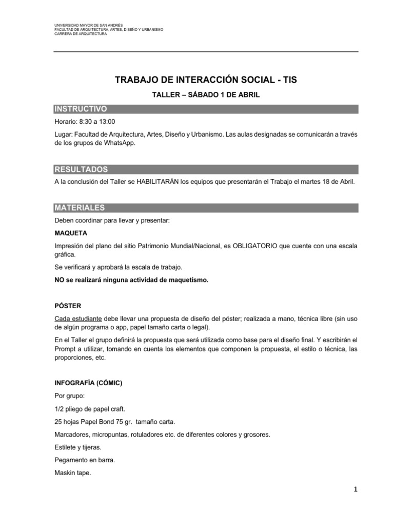 Instructivo Tis | PDF