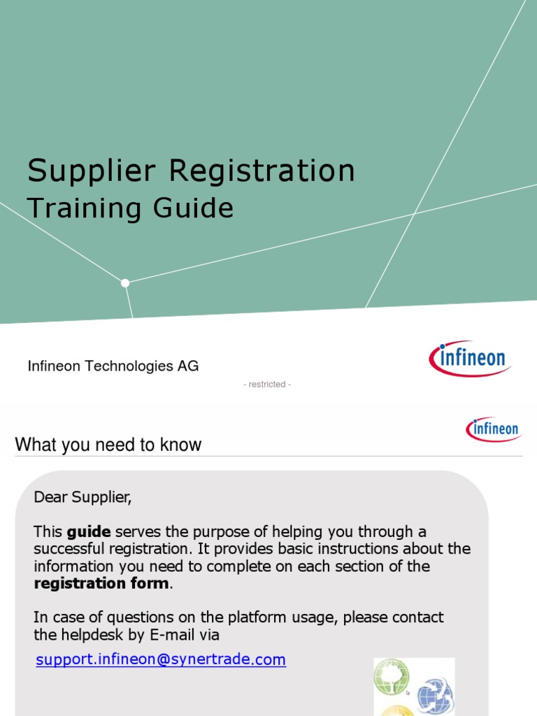 Supplier Registration Guide en | PDF | Computing