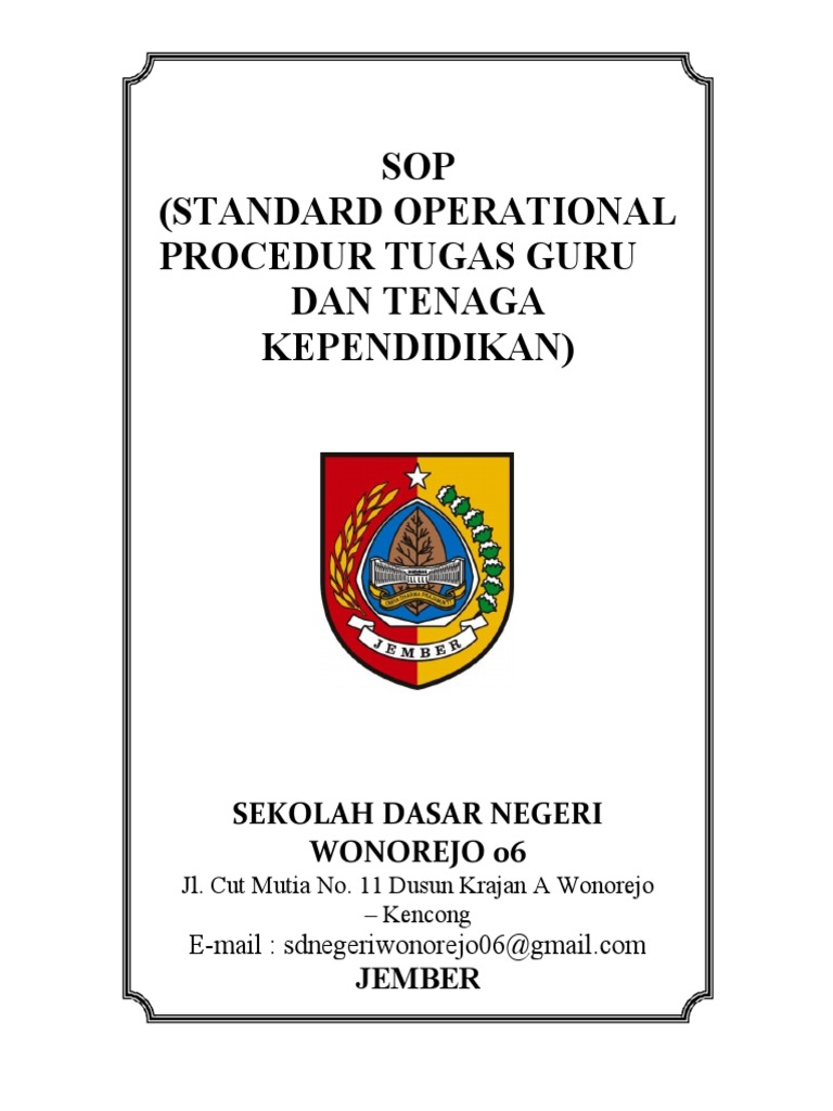 SOP SEKOLAH | PDF