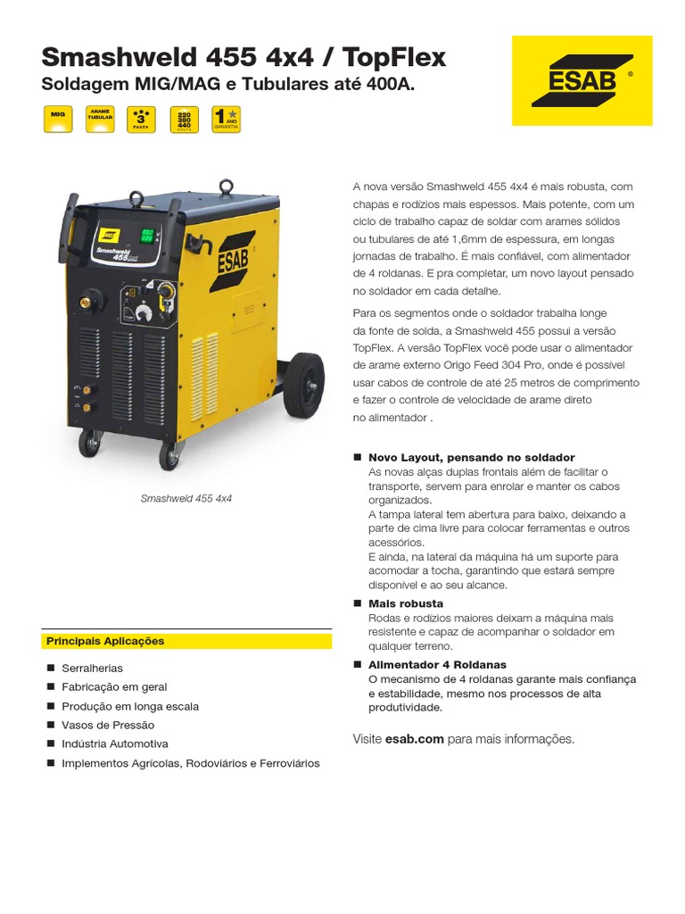 Esab Smashweld 455 | PDF