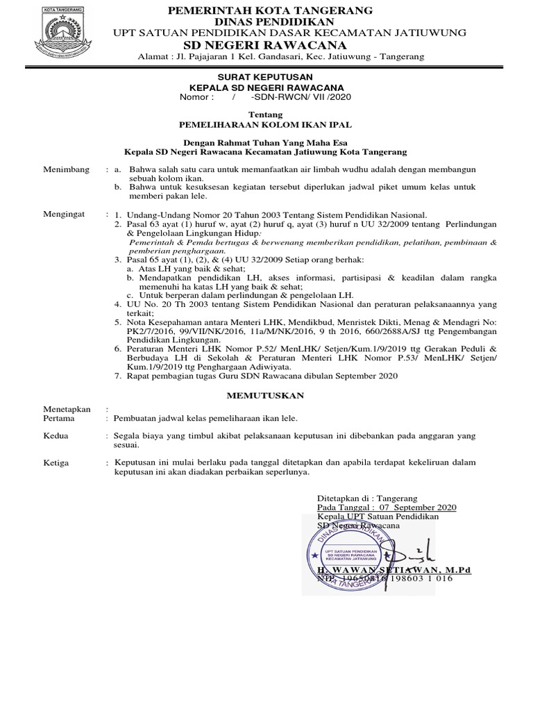 SK Ipal Kolam Ikan | PDF