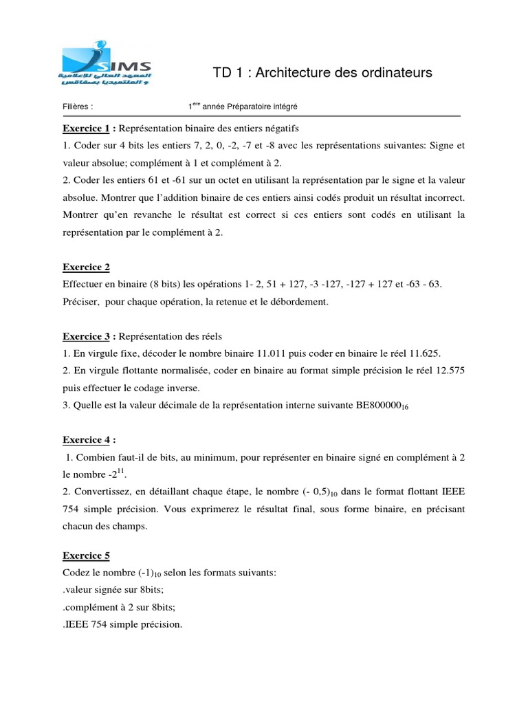 TD1 Numérisation Et Codage | PDF