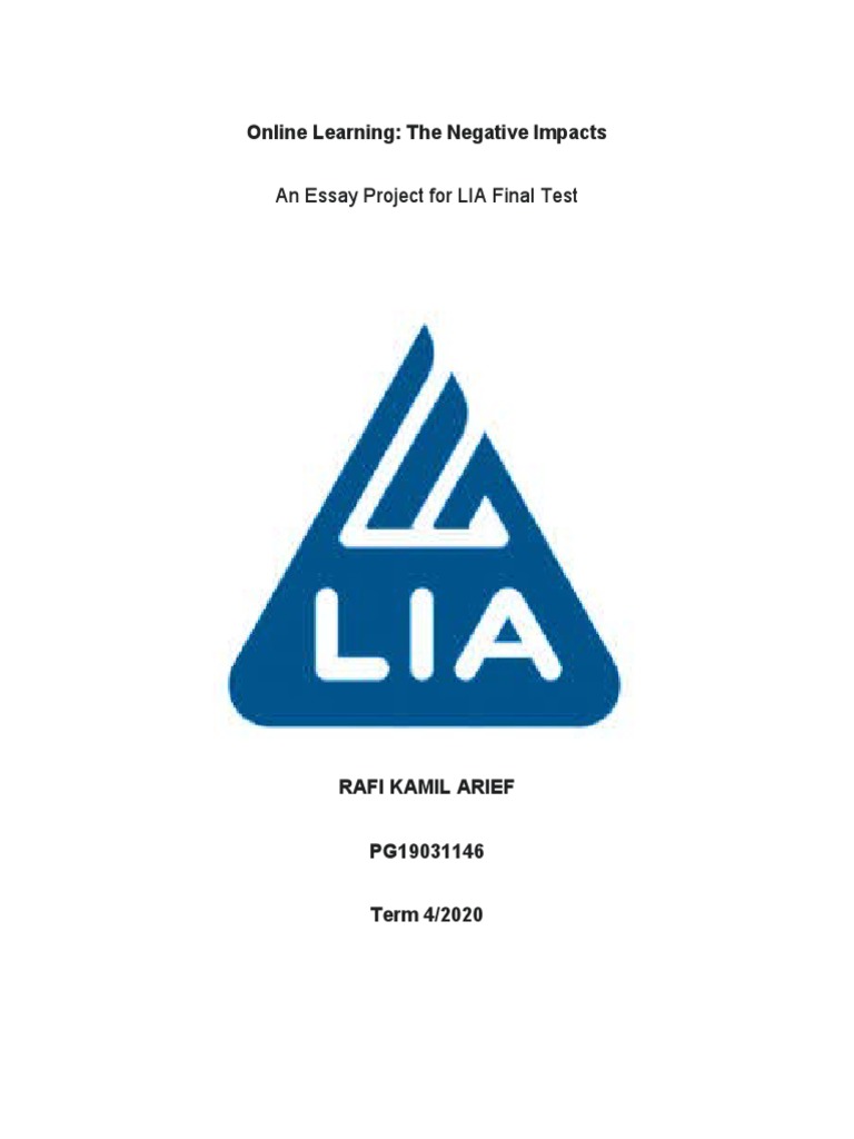 Online Learning: The Negative Impacts | PDF | Educational Technology ...