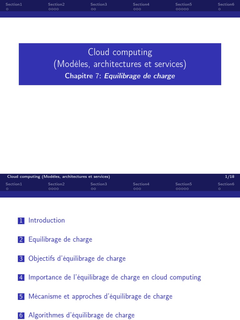 Importance de l'Équilibrage de Charge en Cloud | PDF | Répartition de ...