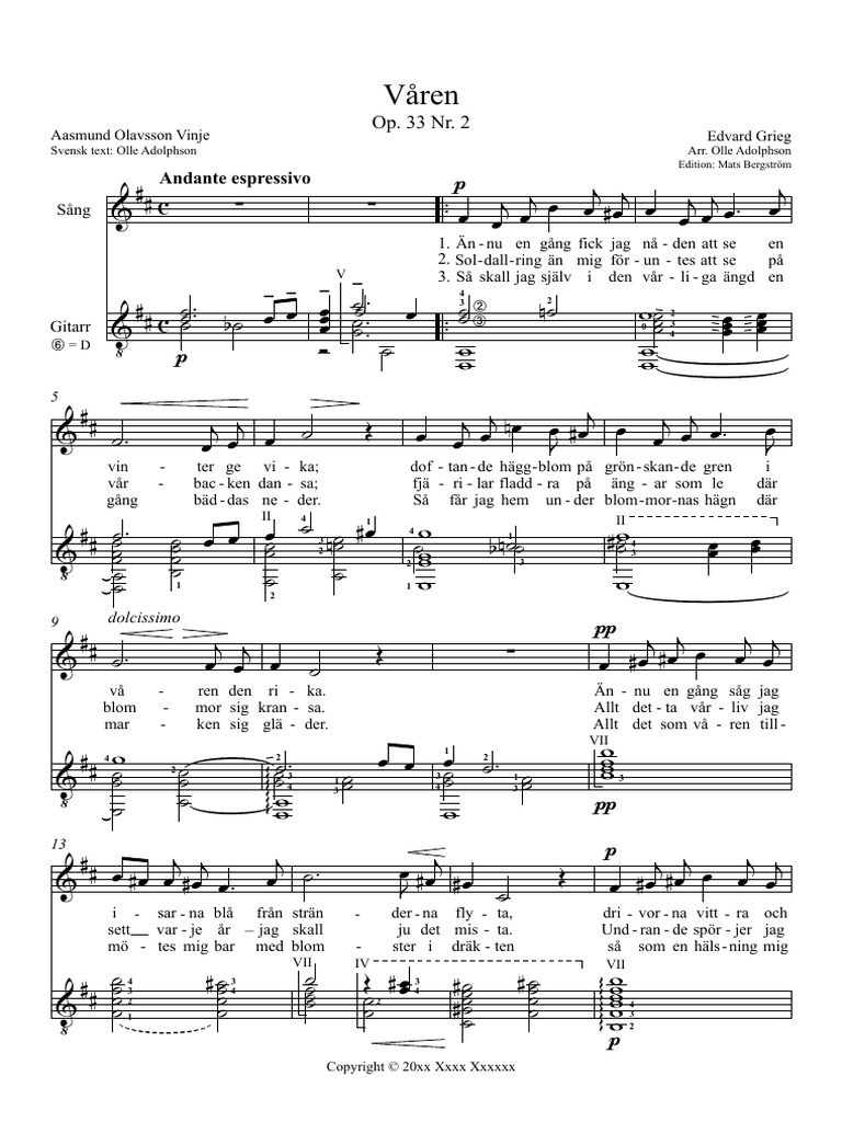 Grieg_Adolphson_Våren | PDF