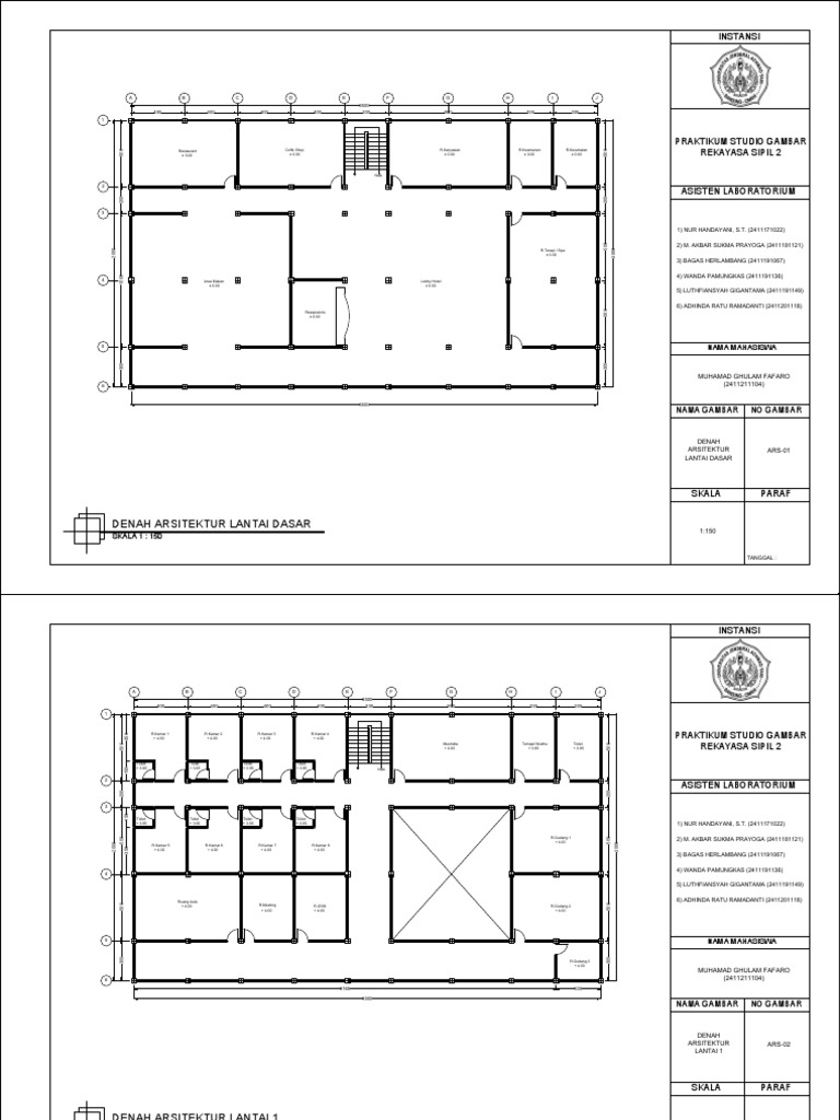 DENAH 3 LANTAI | PDF