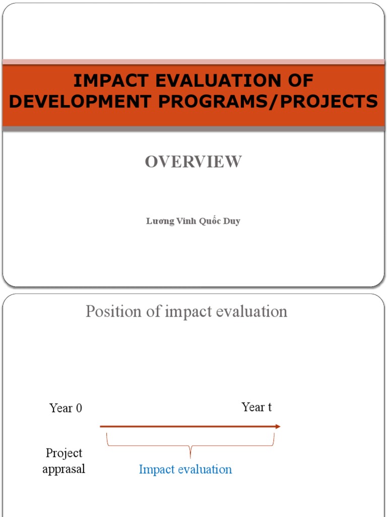 Impact Evaluation of Development Programs | PDF | Evaluation | Economies