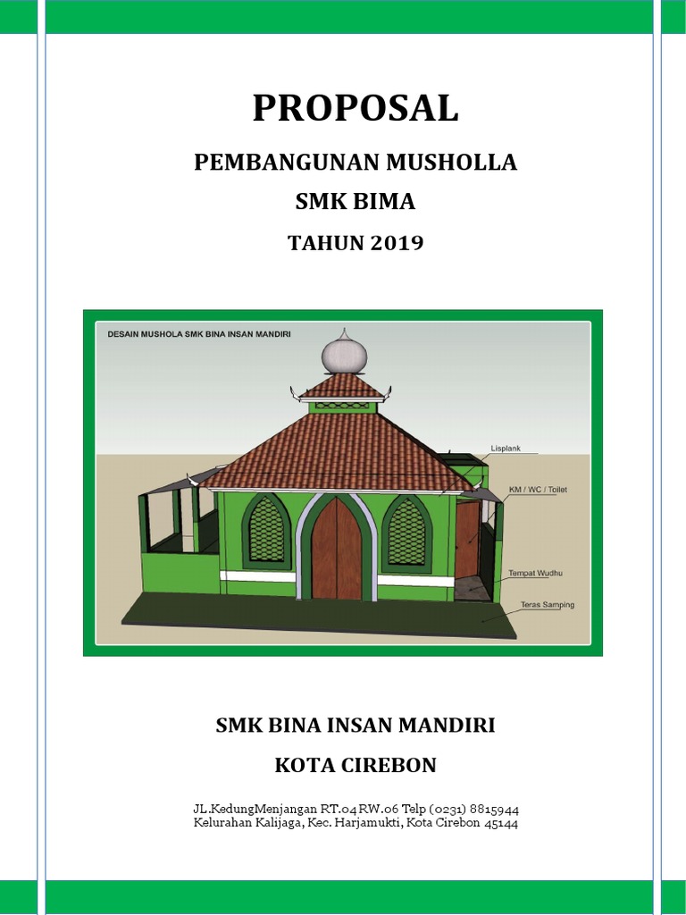 Proposal Musholla Bima | PDF