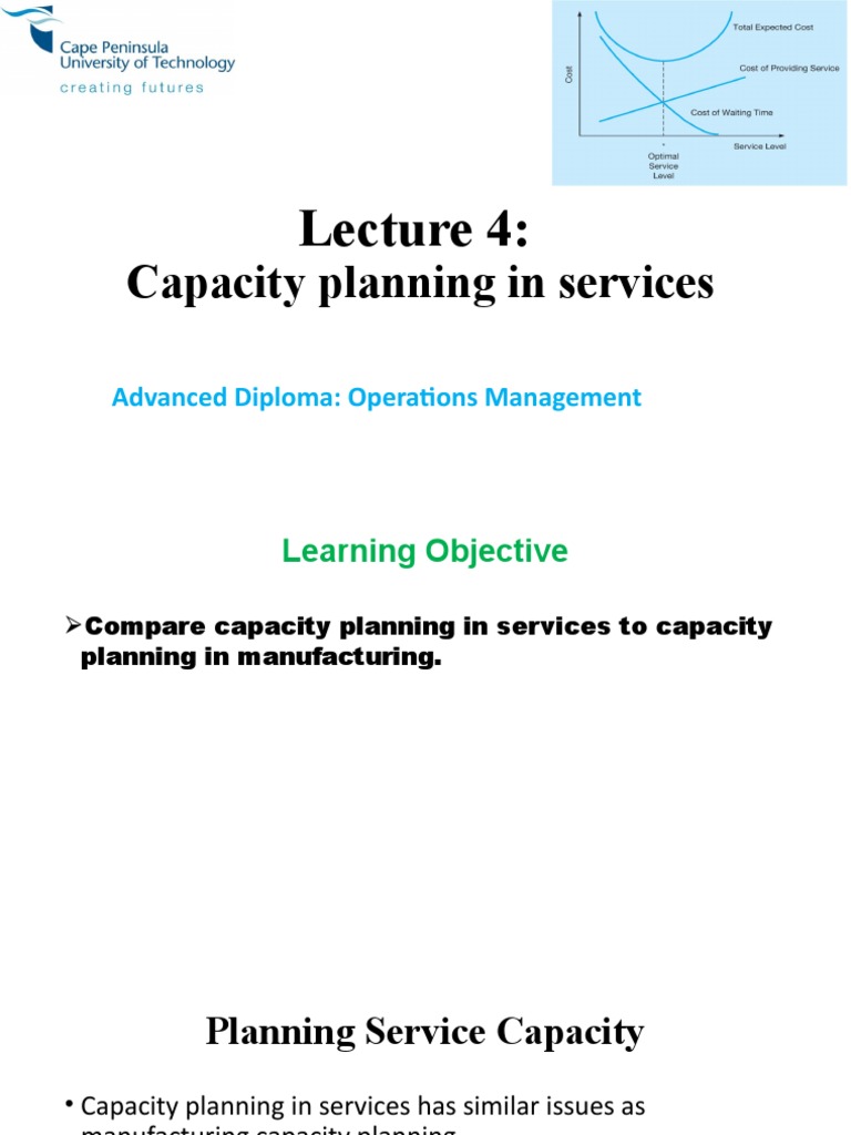 Lecture 4 - Capacity Planning in Services | PDF | Demand | Operations ...